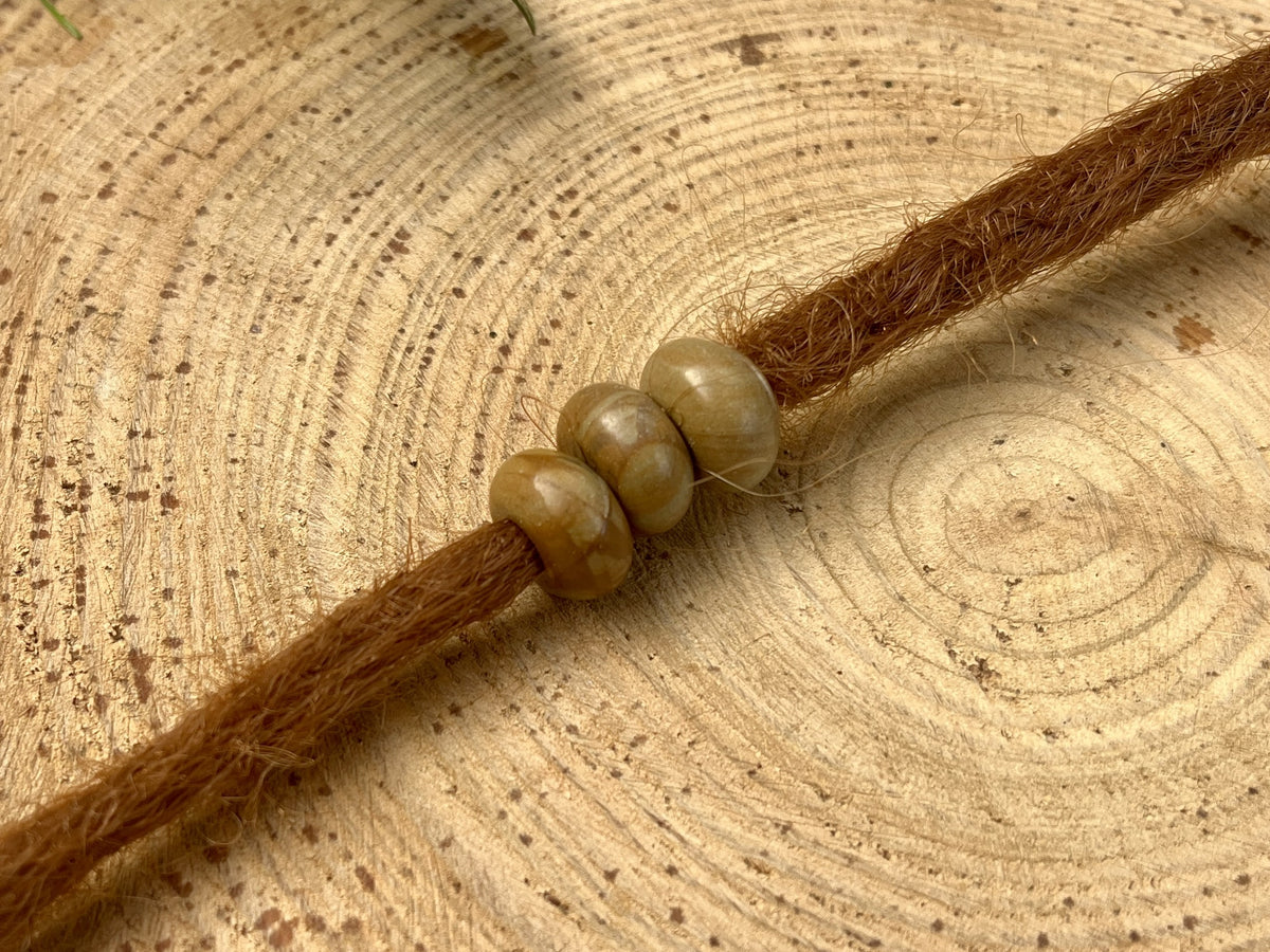 Wood Effect Dreadlock Beads Set of 3 - 5mm Hole Size – Hippy Happy ...